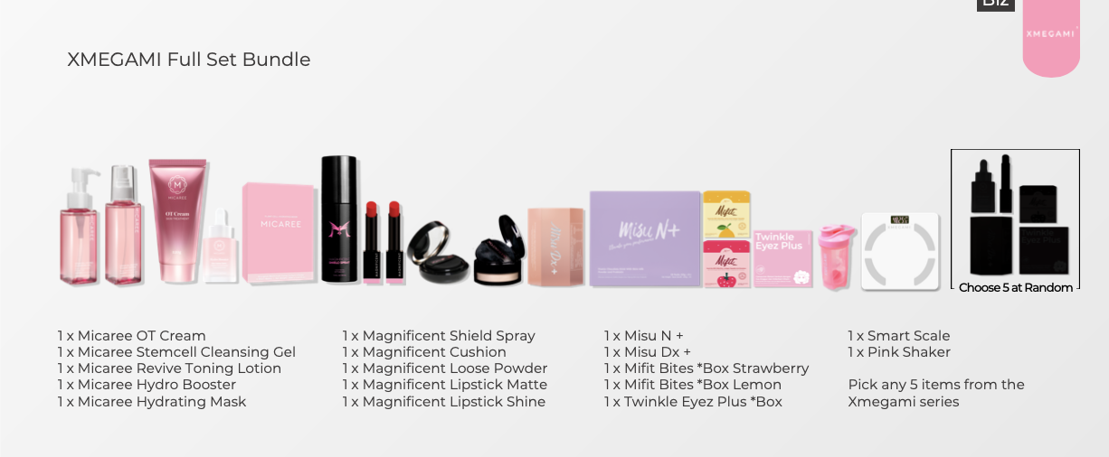 XMEGAMI Full Set Bundle – i.Whiz Aesthetics Co.